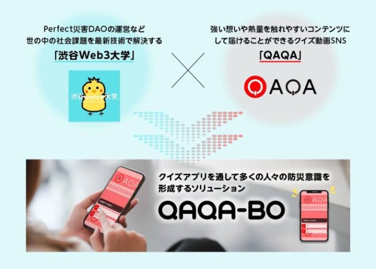 Web3技術で防災意識を日常化する新たなソリューション「QAQA-BO（カカボ）」 | ミライクエスト｜未来を変える技術をいち早くお届け！